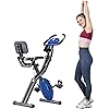 Merax Folding Exercise Bike, Upright Exercise Bike Stationary Bike with ...