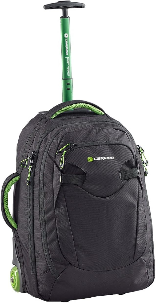 Caribee Fast Track 45 Wheeled Trolley Case, Backpack with Wheels (black ...