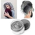 Amazon.com: Silver Grey Hair Color Wax, Natural Hairstyle Wax 4.23 oz ...