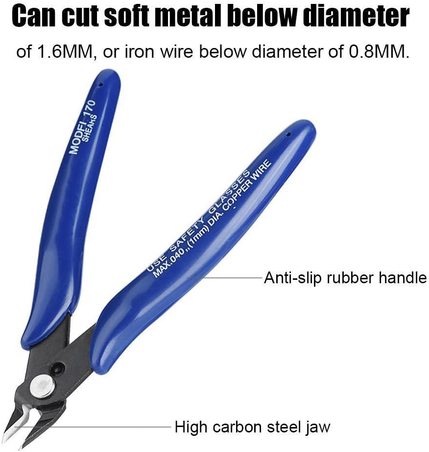 Tihebeyan Side Cutting Nippers for 3D Printer Wire Cutter, Steel ...