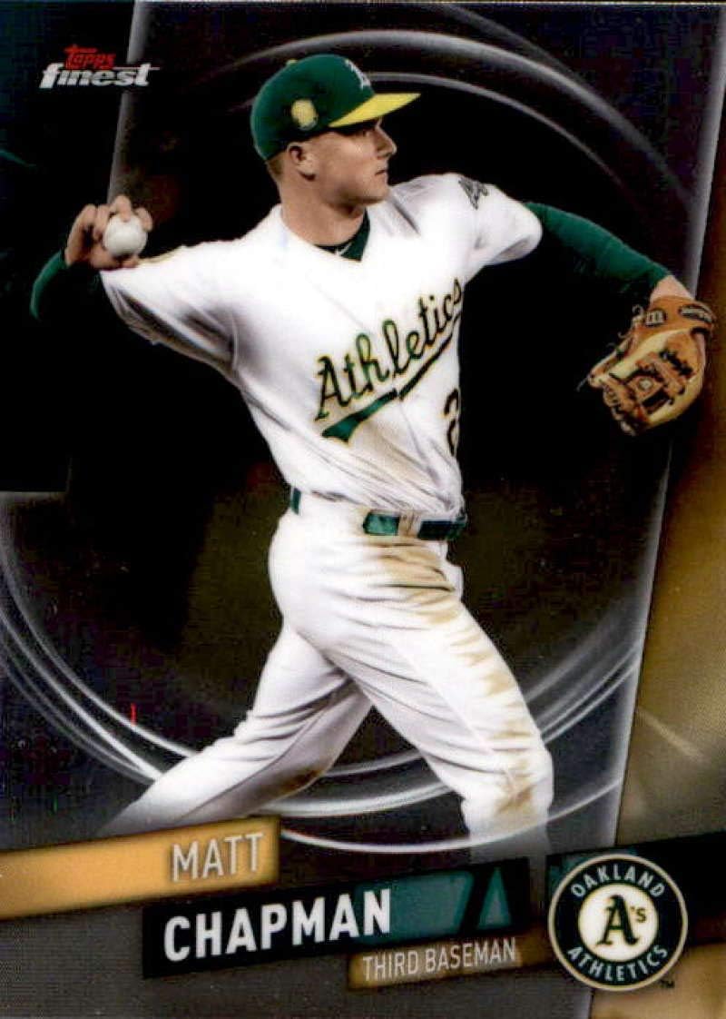 Amazon.com: 2019 Finest #5 Matt Chapman Oakland Athletics Baseball Card ...
