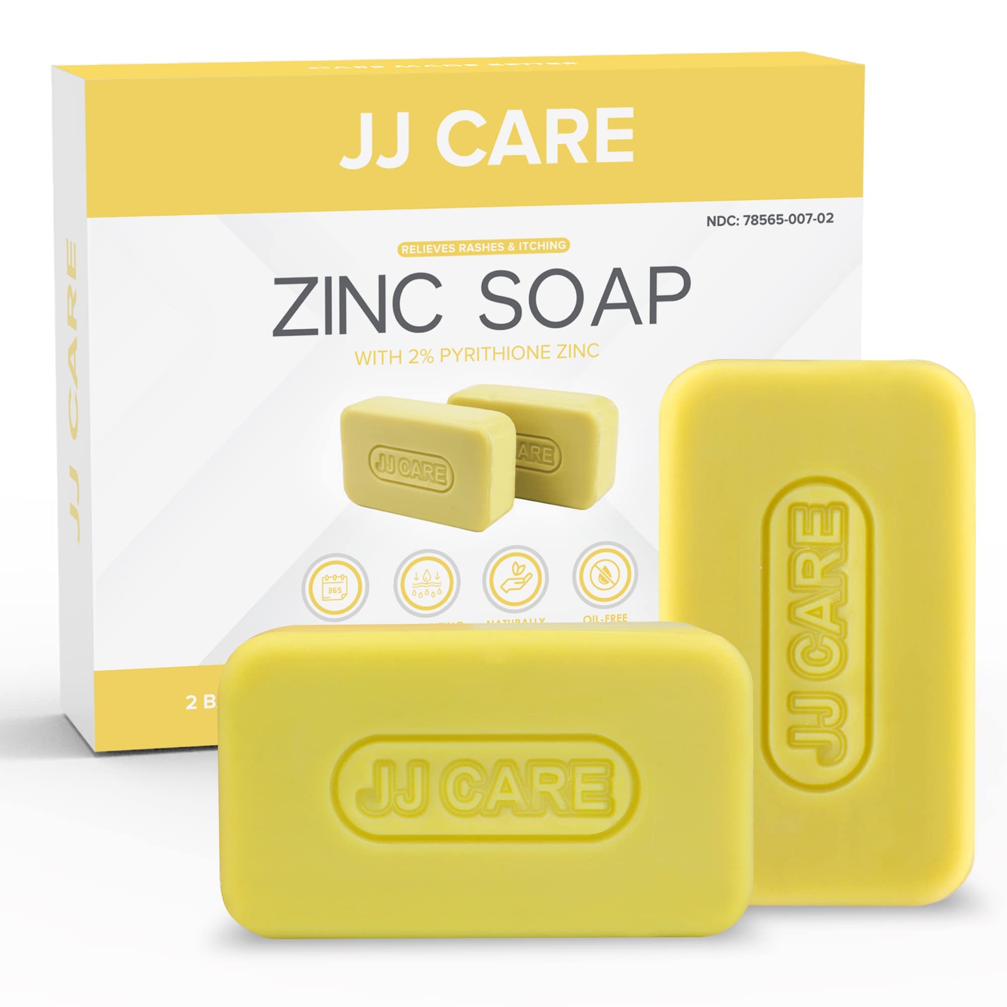 Mua Zinc Bar Soap, 4 ounces (Pack of 2) | Dandruff, Seborrheic ...