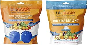 Amazon.com - Bluapple Blue Produce Freshness Balls Fresh Extender + One ...