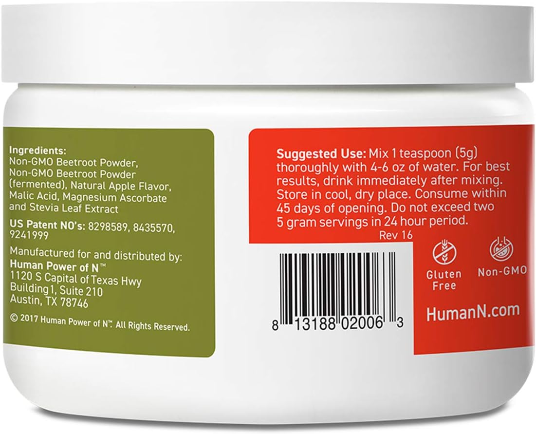 HumanN SuperBeets Circulation Superfood Concentrated Beet Powder Nitric ...