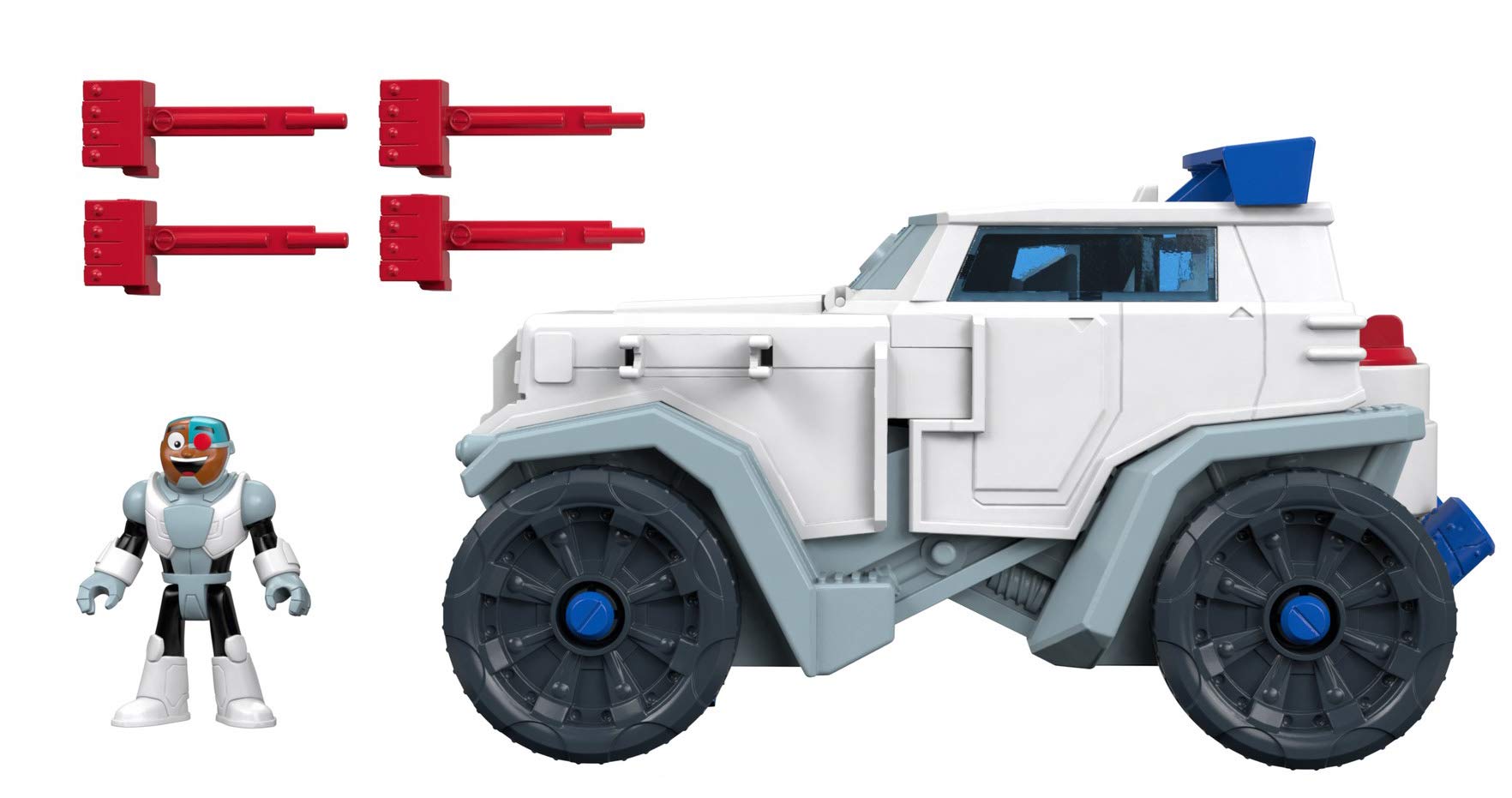 Fisher-Price Imaginext Teen Titans Go! Cyborg & Transforming Battle Rig ...