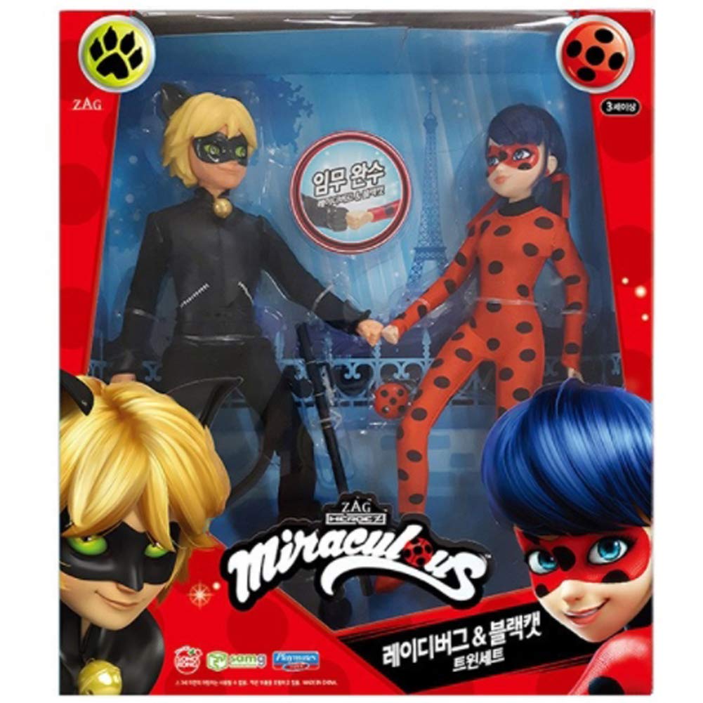 Mua Sonogong Miraculous Ladybug & Black Cat Doll Set, Marinette Black ...