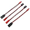 2Pairs Vgoohobby 10CM JST Plug to JR Connector Male Female Cable Servo ...