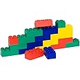 Amazon.com: 24pc Jumbo Blocks Preschool Set - 8" and 4" Large Building ...