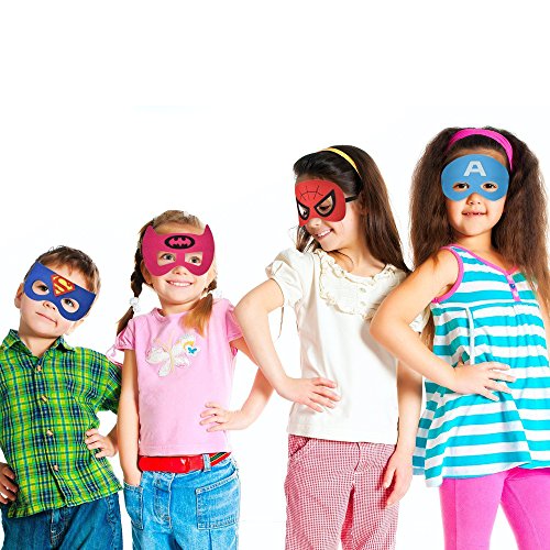 QTFHR Party Masks for Children 30 Piece Superhero Masks Perfect for ...