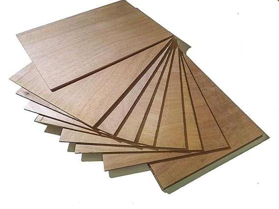 10 X A3 COMPENSED Marino OKUME' - 4mm - Phenolic Wood Board Board ...