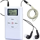 Amazon.com: ZHIWHIS Mini Portable FM Radio, Stereo LCD Digital Display ...