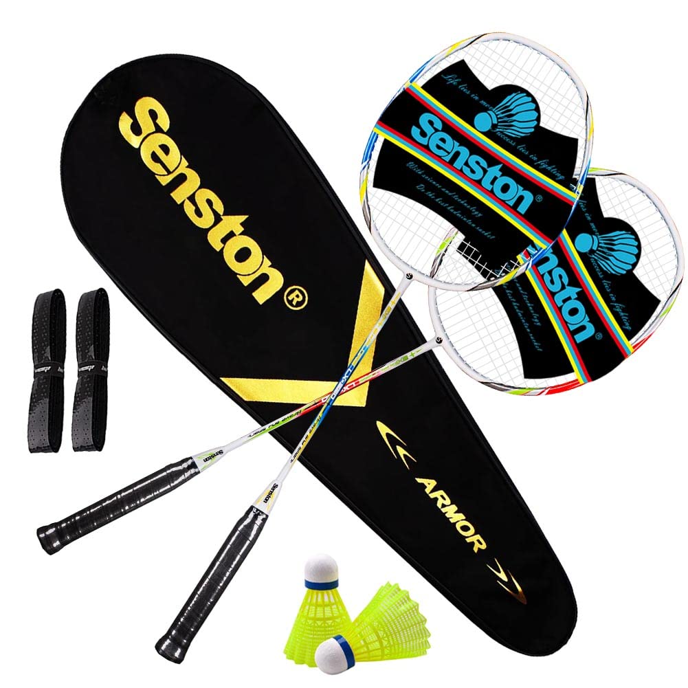 Mua Senston Badminton Rackets Set of 2, Graphite Shaft Badminton ...