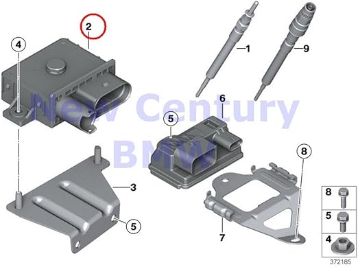 Amazon.com: BMW Genuine Glow Plug Unit Preheating Control Unit X5 3.5d ...