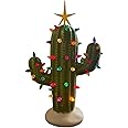 Amazon.com: ZONTO Cactus Tree, Cactus Decoration, Cactus Light, Ceramic ...