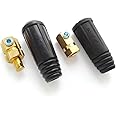 B.W.P 400Amp-500Amp 70-95 Welding Cable Connector Male Plug and Female ...