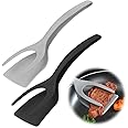 Amazon.com: Egg Flipper Spatula 2 in 1 Grip and Flip Spatula Tongs Egg ...