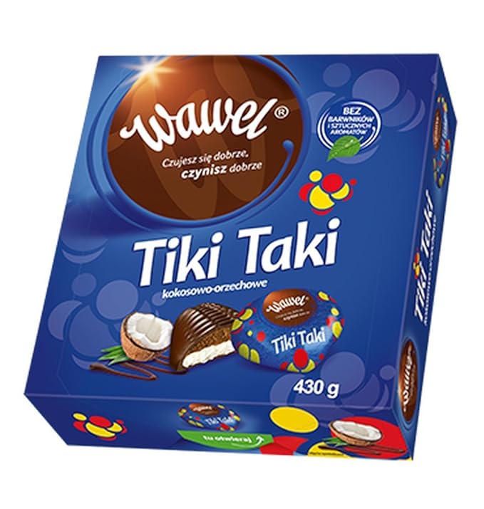 Filled Chocolates - Chocolate Bombons - Tiki Taki 430g by WAWEL ...