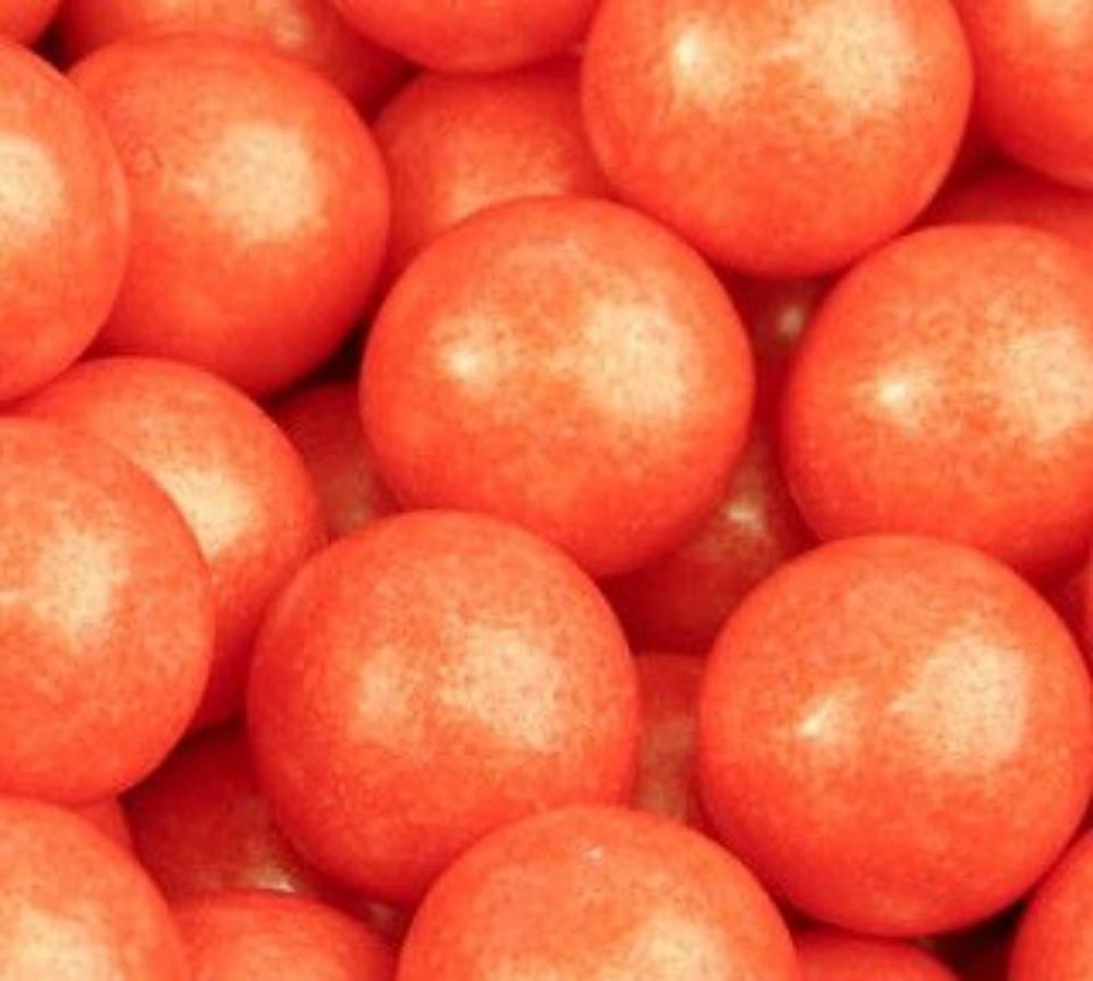 Amazon.com : Shimmer Pearlescent Orange 1 Inch Gumballs 1LB Bag ...