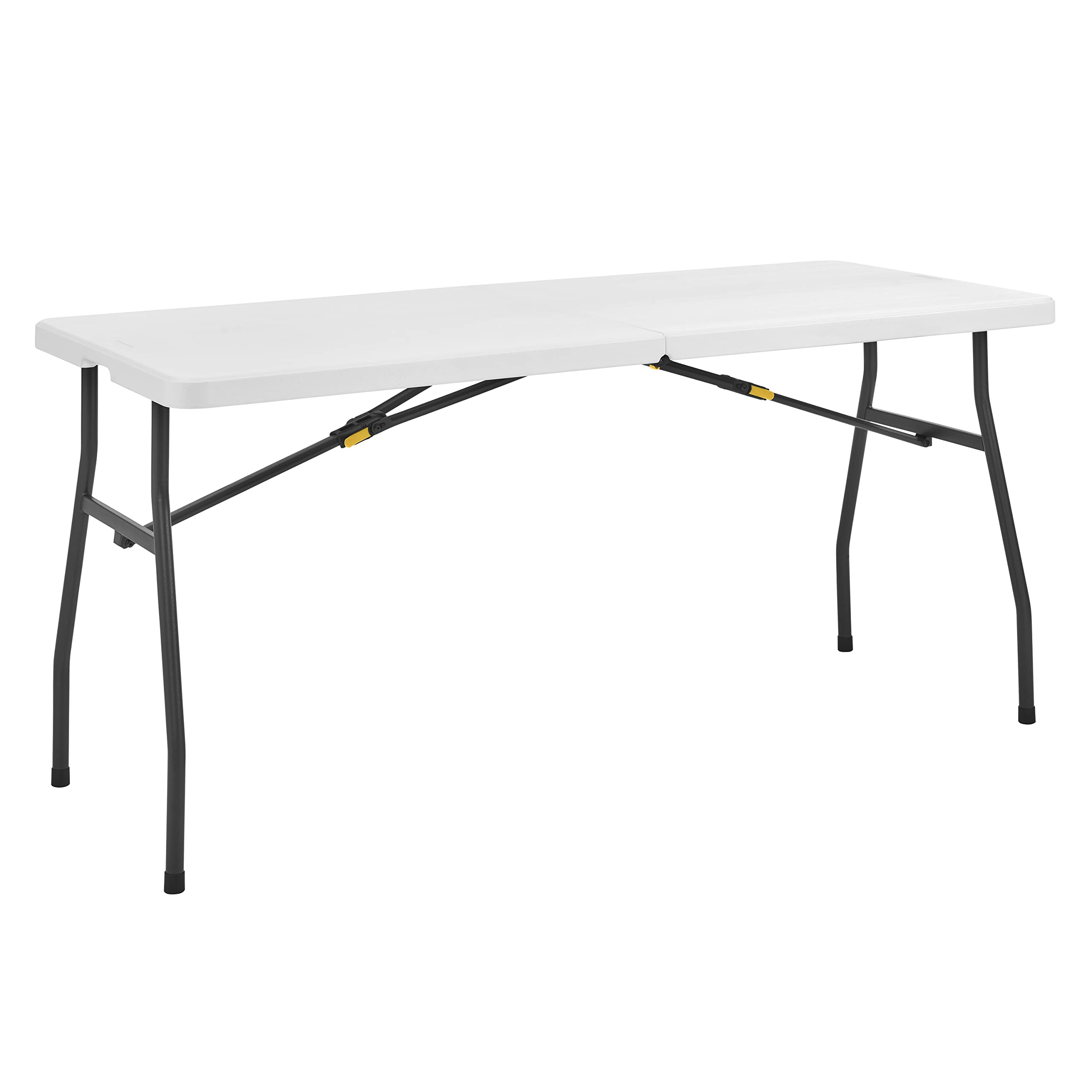 Living and More 5ft Half Folding Table, Portable Tables for Dining ...