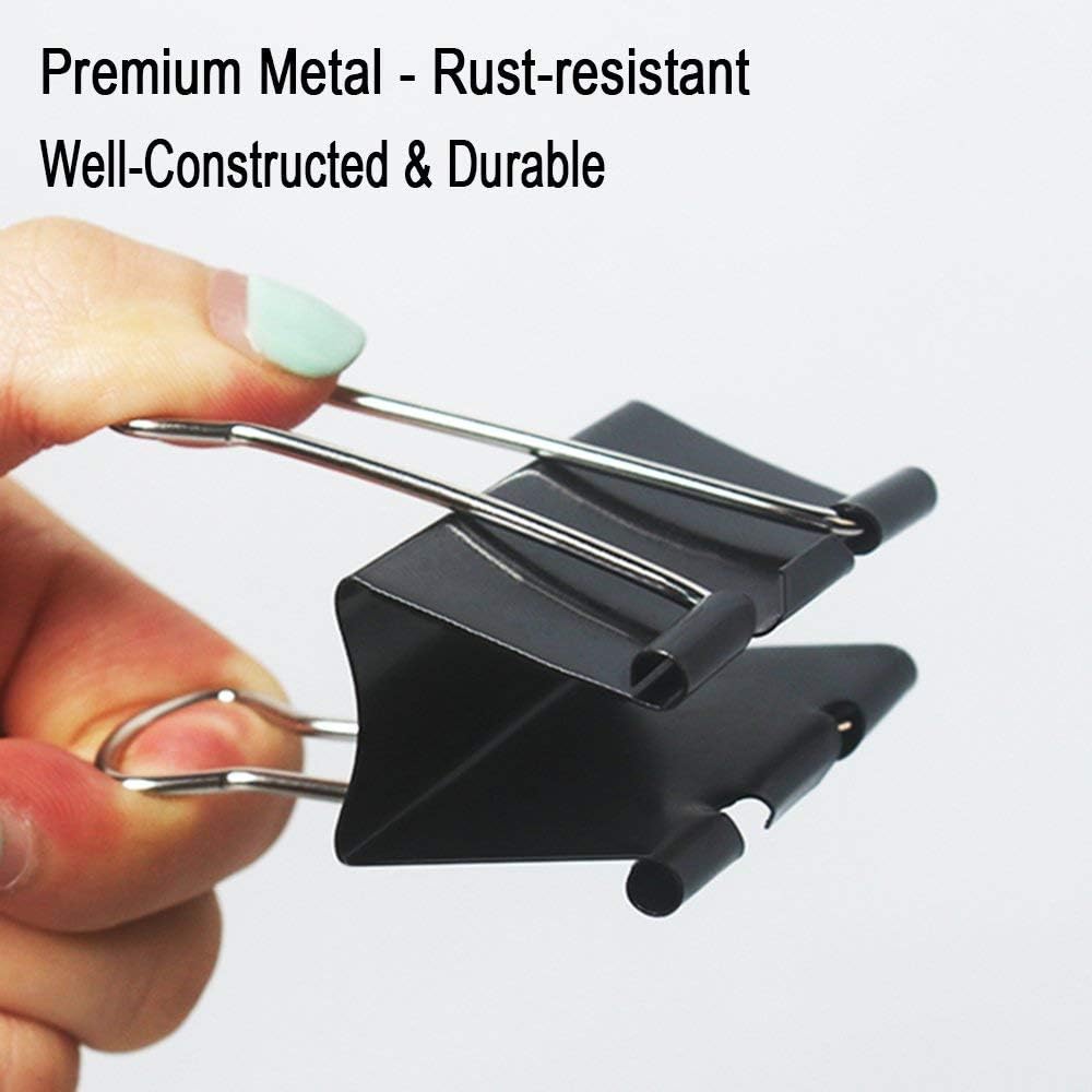 Extra Large Binder Clips 2 inch Jumbo Binder Clips 24 Pack Big Metal ...