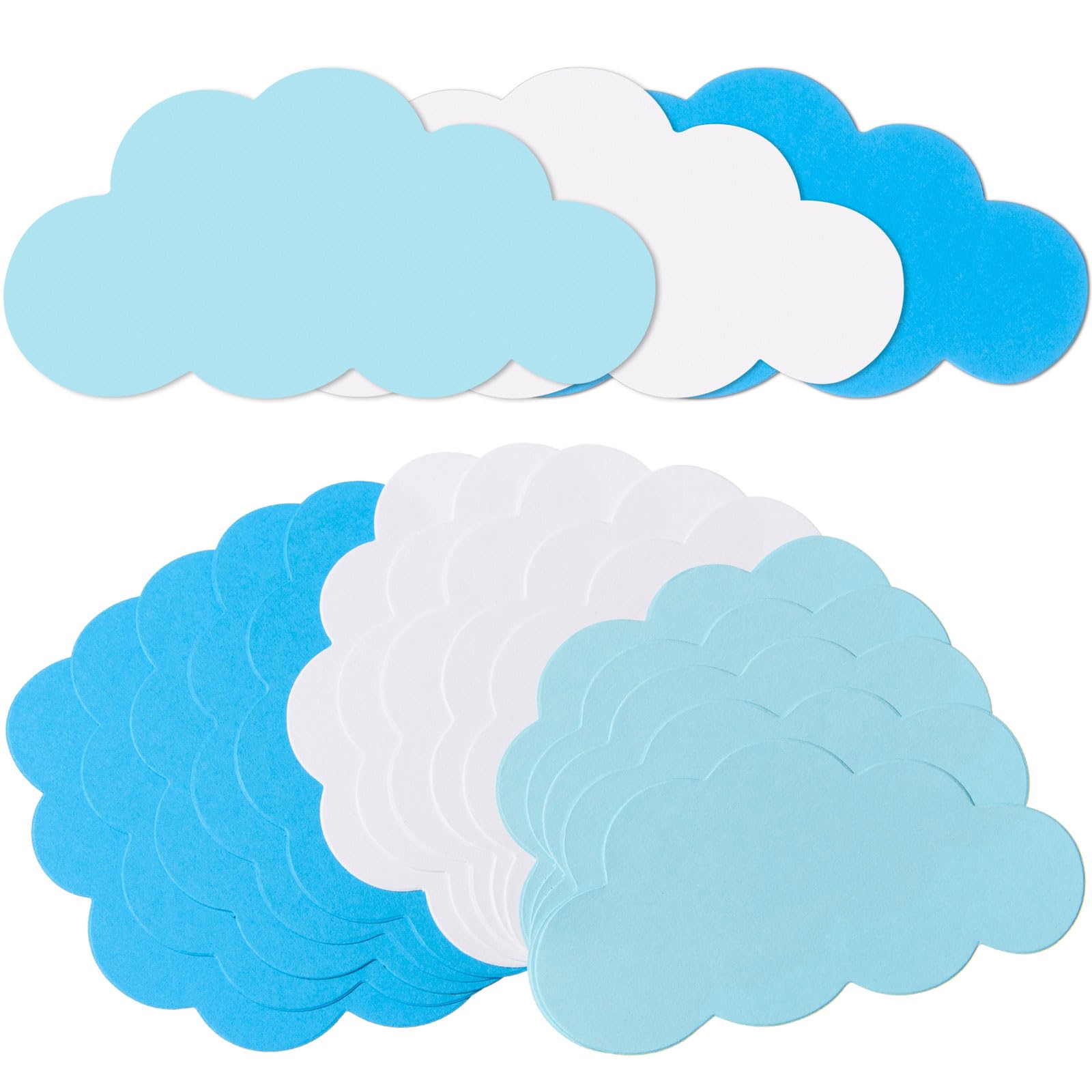 Mua MixTeach 120 Pieces Cloud Cutouts White and Blue Paper Cloud Shapes ...