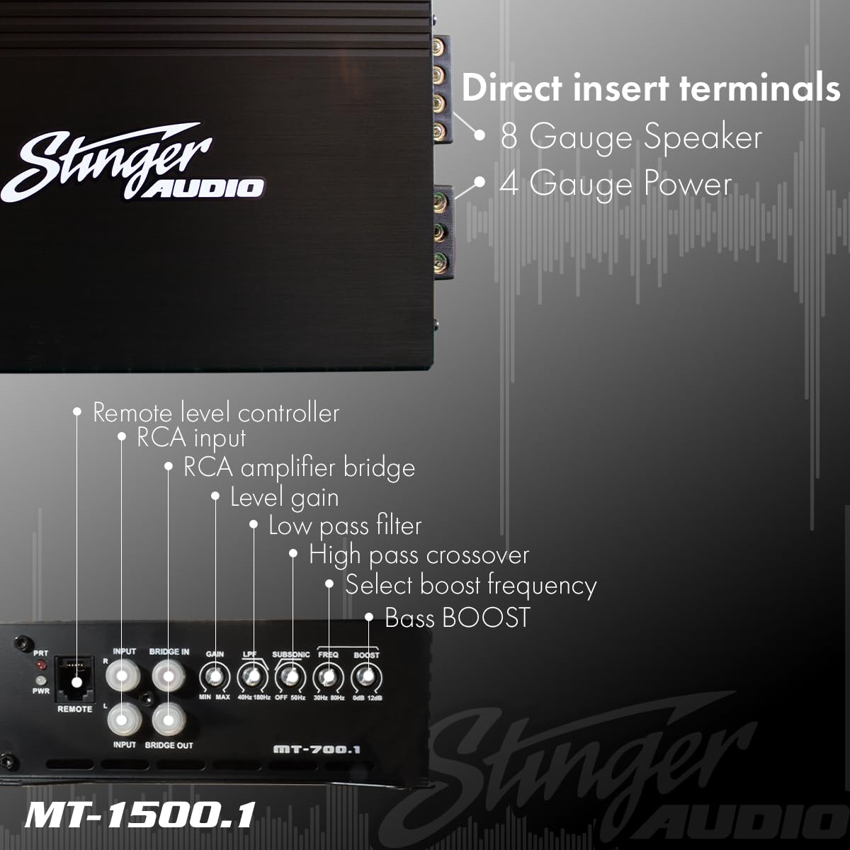 Mua STINGER Audio MT15001 Monoblock 1500 Watt RMS Car Audio Subwoofer ...