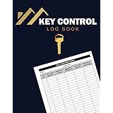 Key Sign Out Log Book: Inventory Register Sheets and Organizer for Keys ...