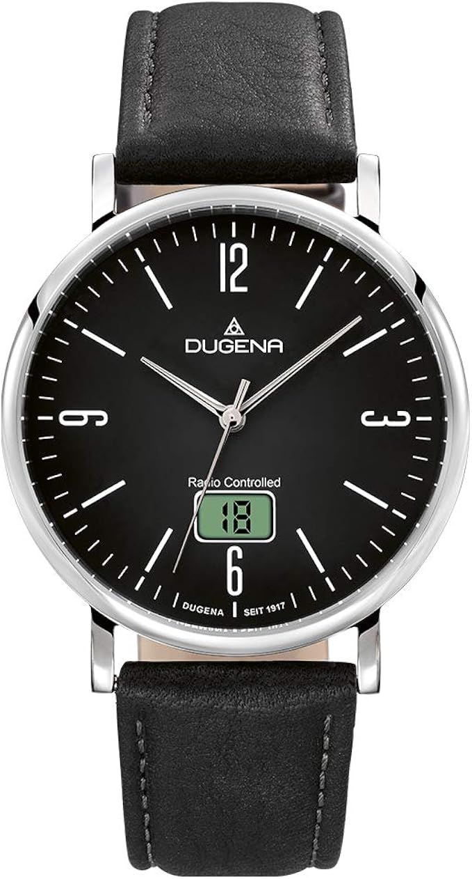 Dugena Hommes Analogique-Digital Quartz Montre avec Bracelet en Cuir ...