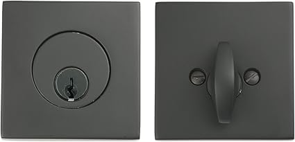 Emtek 8469-US10B Oil Rubbed Bronze Square Style Single Cylinder ...