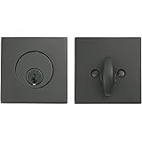 Emtek 8469 Flat Black Deadbolt Emtek 8469 Square B - Door Dead Bolts ...