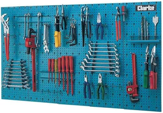 GARAGE STEEL TOOL RACK WALL MOUNTED 1130mm x14mm x 630mm: Amazon.co.uk ...