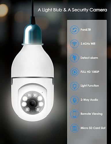 Infrared Light Bulb Camera