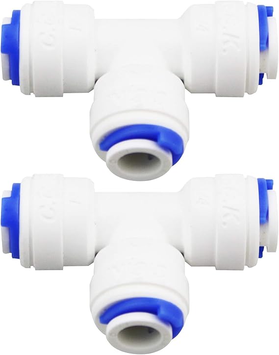 Amazon.com: T Type Quick Connector for RO Reverse Osmosis Systems- 1/4 ...