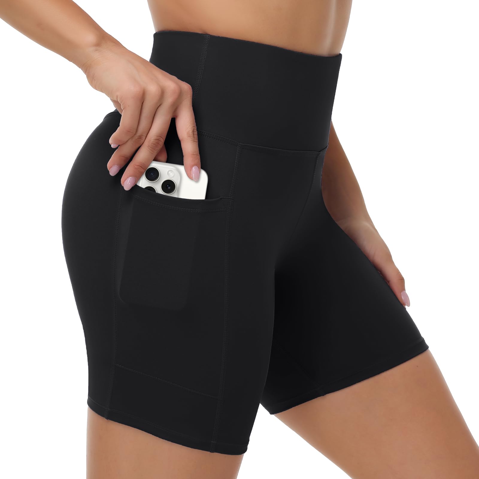 ALASTONE Biker Shorts Women Tummy Control Yoga Shorts Buttery Soft High ...