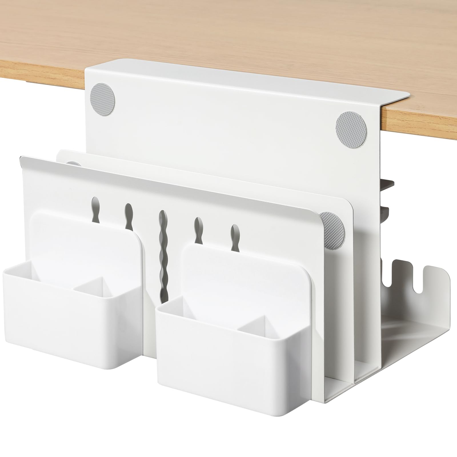 MAXECHO Desk Side Storage, Under Desk Laptop Mount, Table Side Hanging ...