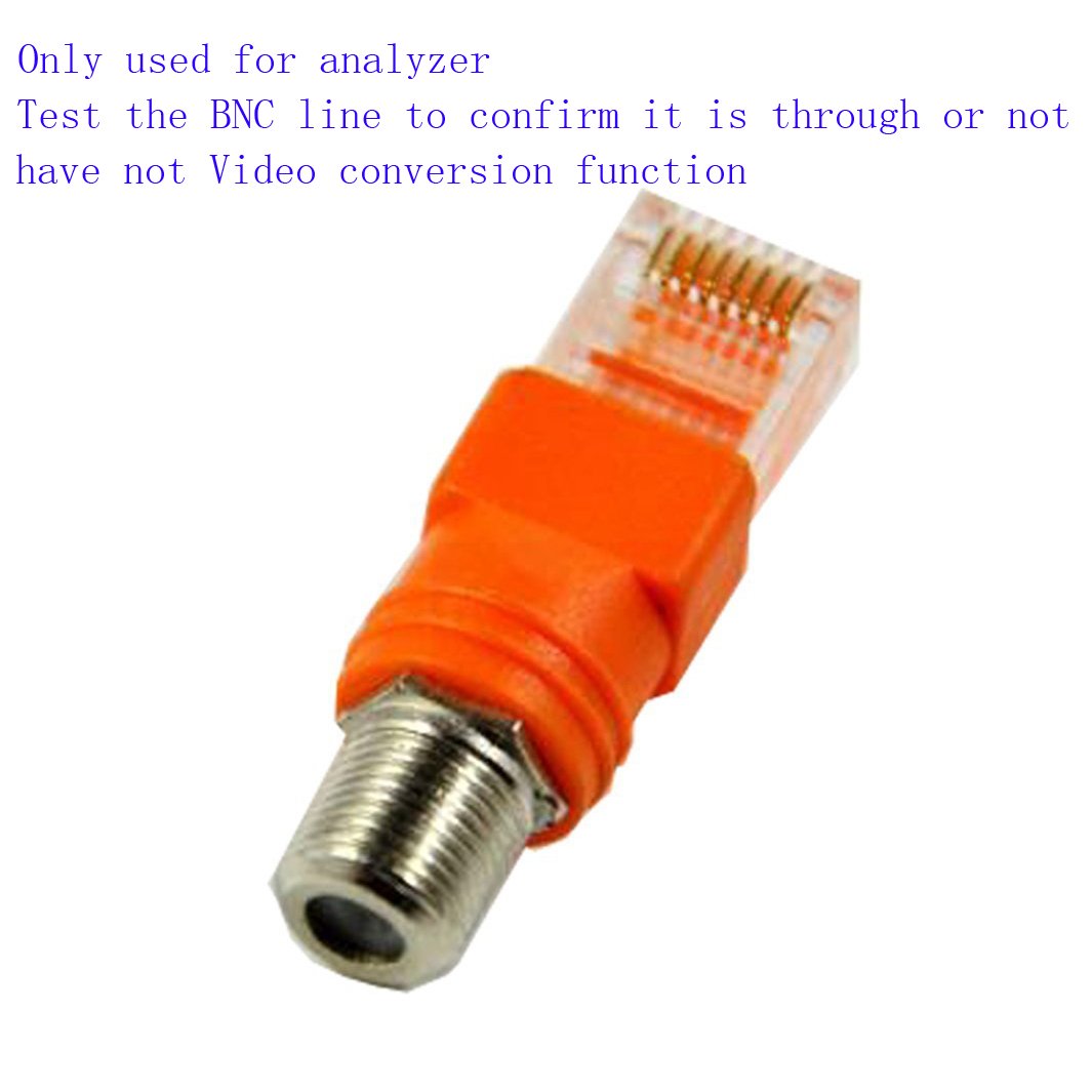 F Female to RJ45 Male Coaxial Coax Barrel Coupler Adapter RJ45 to RF ...