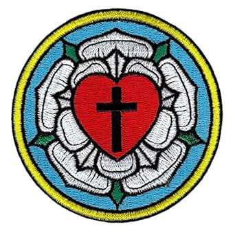 Amazon.com: Luther Rose Embroidered Patch Lutheran Church Seal Iron-On ...
