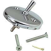 Enhon Universal Bath Tub Drain Linkage Assembly with Trip Lever and Strainer Done Cove, Bathtub ...