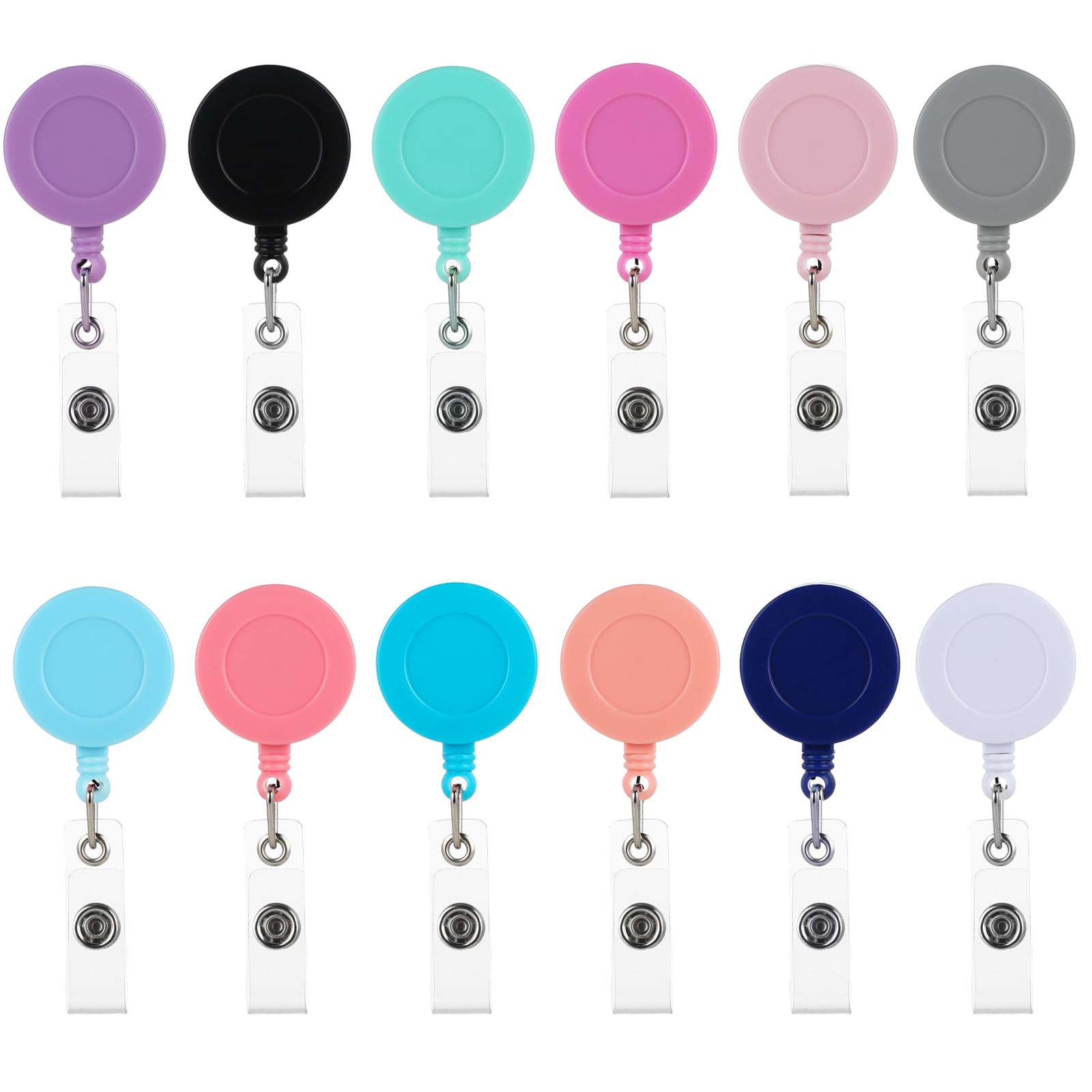Retractable Badge Reels with Swivel Clip - Bulk Heavy Duty Retractable ...