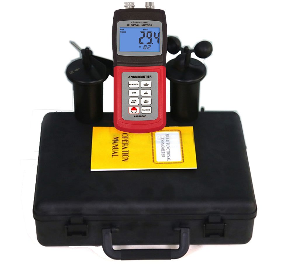 Buy AM-4836C Digital Multifunction Anemometer Wind Speed Meter Air ...
