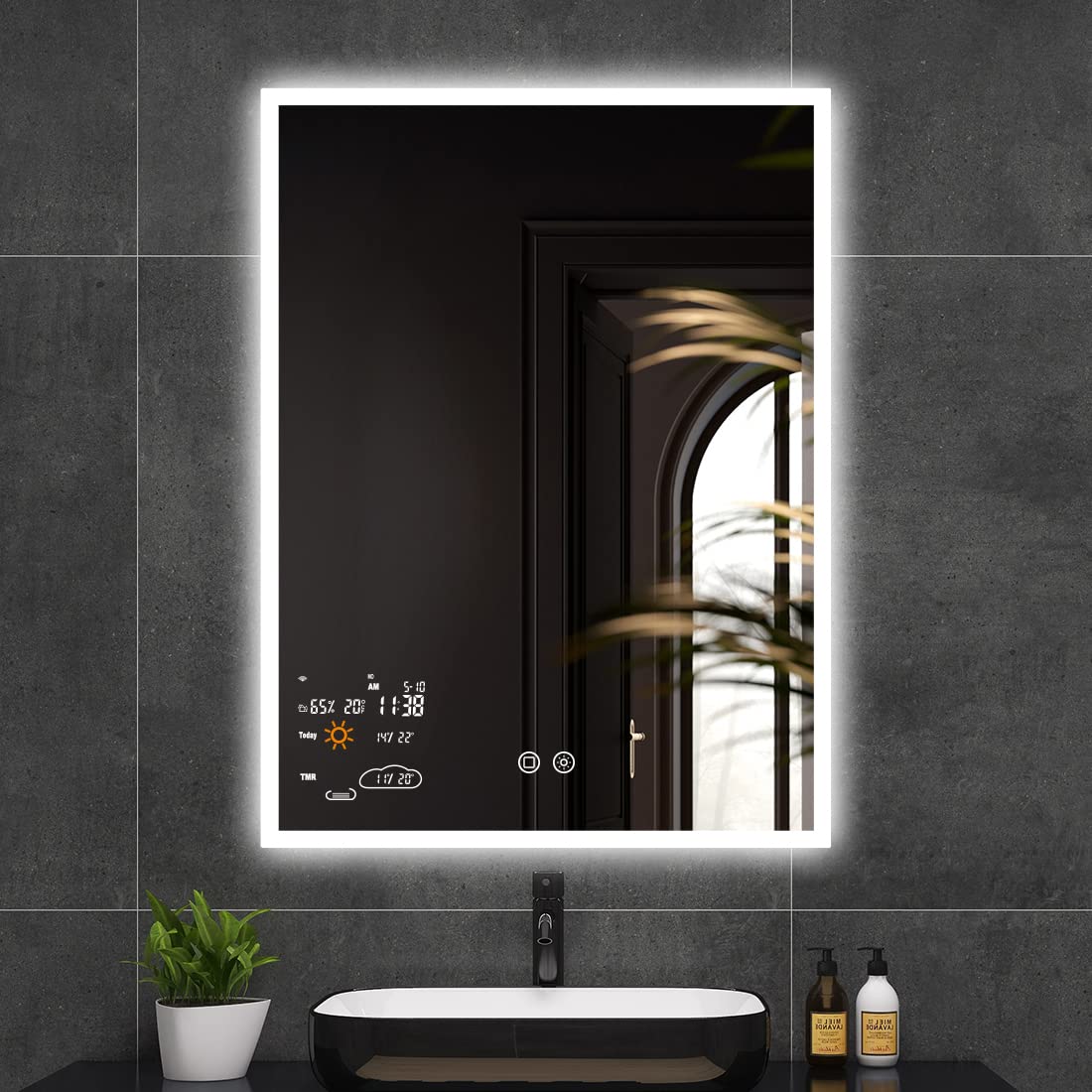 Mua Evokor 24 x 32 Inch Led Smart Bathroom Mirror with Lights, Anti Fog ...