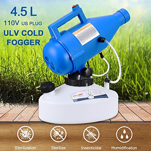Yard Fogger 4.5L (1.2 Gallon) Electric ULV Portable Fogger Sprayer ...