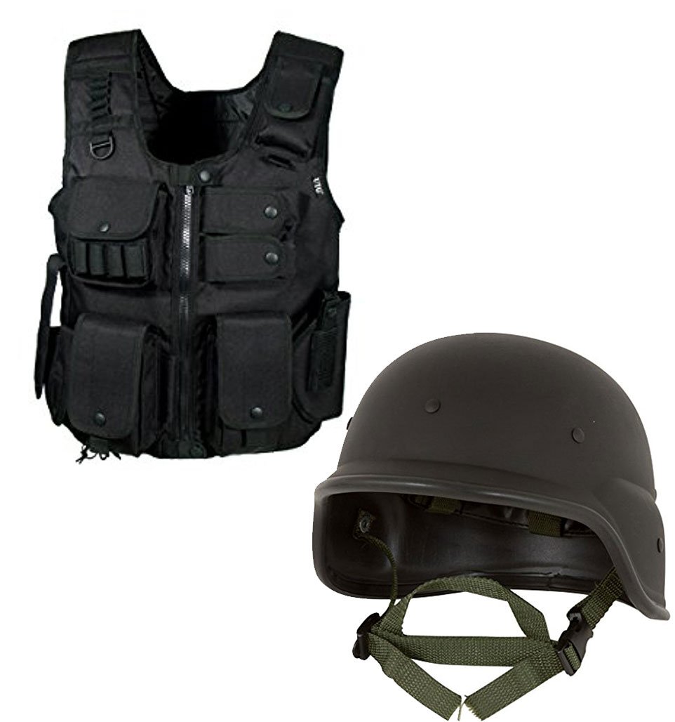 Bundle Includes 2 Items - UTG Law Enforcement Tactical SWAT Vest, Black ...