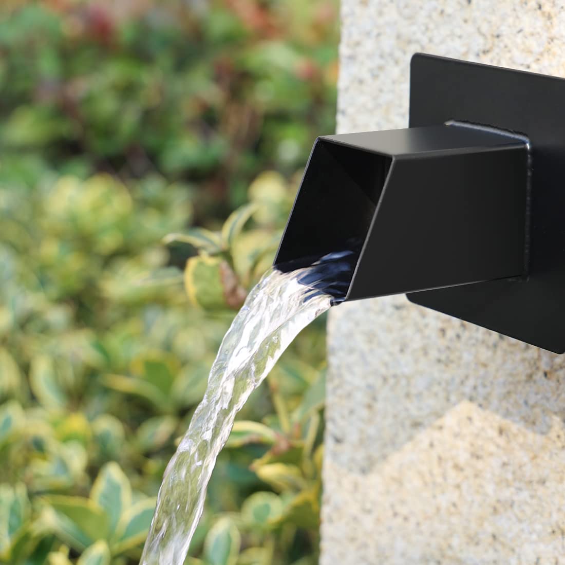 PONDO 2" Square Water Fountain Spout Scupper, 316 Stainless Steel ...