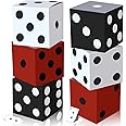 Amazon.com: 6 Pcs Dice Favor Boxes Casino Party Dice Favor Box Casino ...