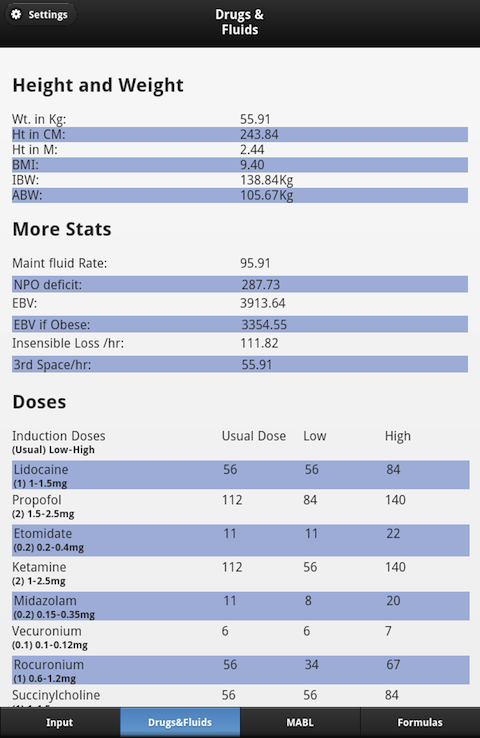 Anesthesia Calculator:Amazon.com:Appstore for Android
