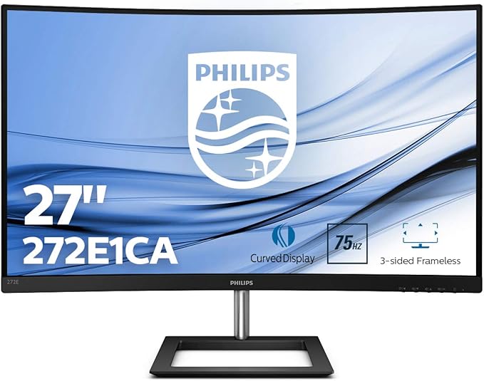 Philips 272E1CA 27" Widescreen VA W-LED Black Multimedia Curved Monitor ...
