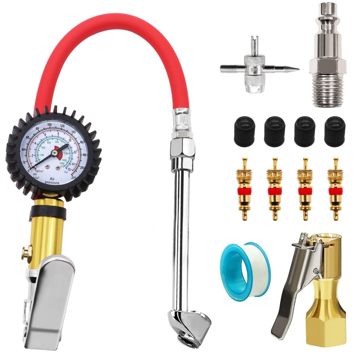 Mua Heavy Duty Tire Inflator with Pressure Gauge,220 PSI Air Compressor ...