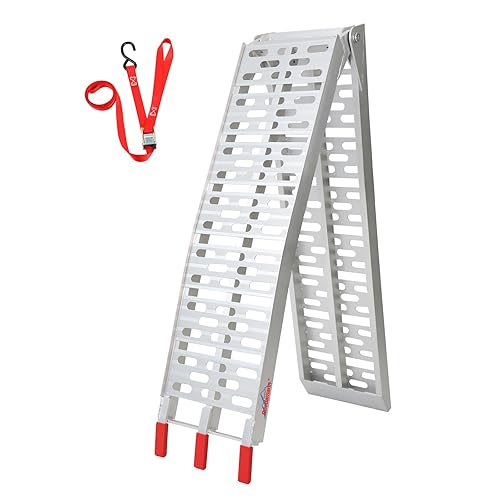 Ruedamann 7.5FT Aluminum Loading Ramps for Trailers Pickup, 750 Lbs ...