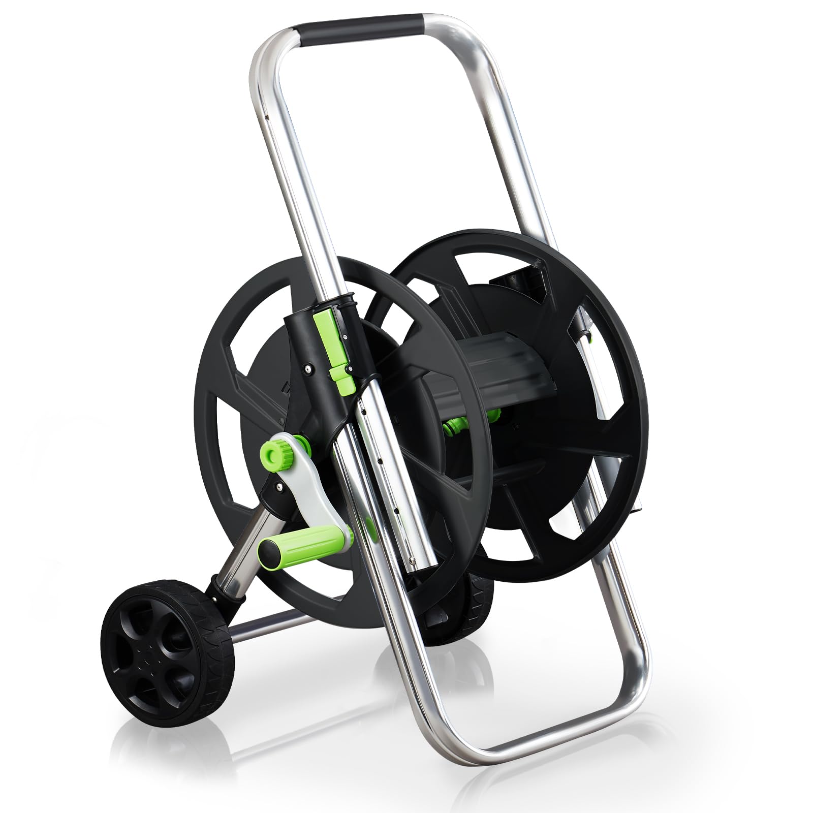 Garden Hose Reel Portable Hose Reel Cart Hold 75-150Ft of 5/8 Inch Hose ...